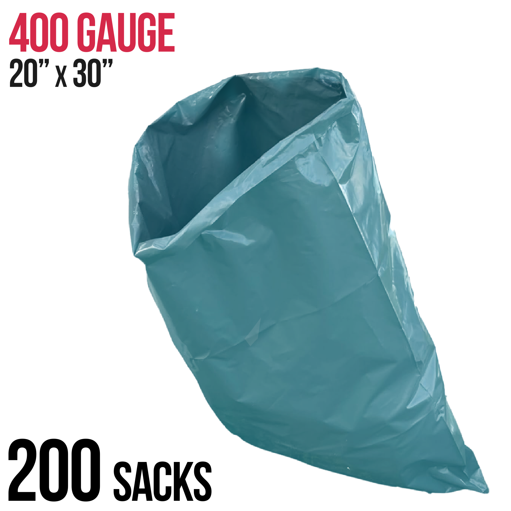 200 Blue Heavy Duty Rubble Sacks (400 gauge) - UK Factory prices ...
